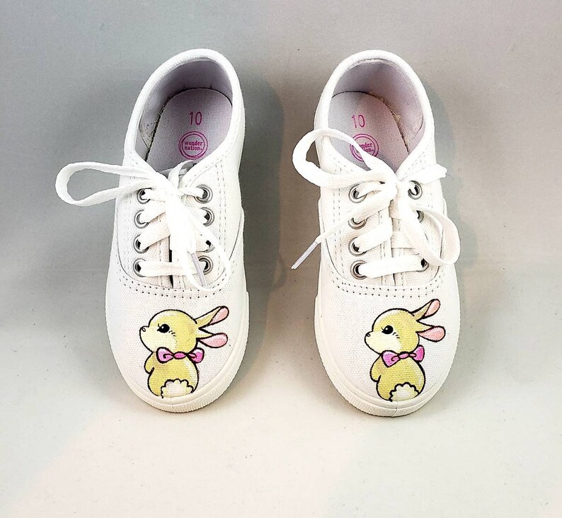 Hand PAINTED BUNNY SHOES Easter Shoes Toddler Child Youth - Etsy