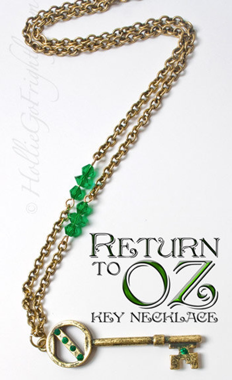 Return to Oz Key Emerald City Key Necklace - Etsy