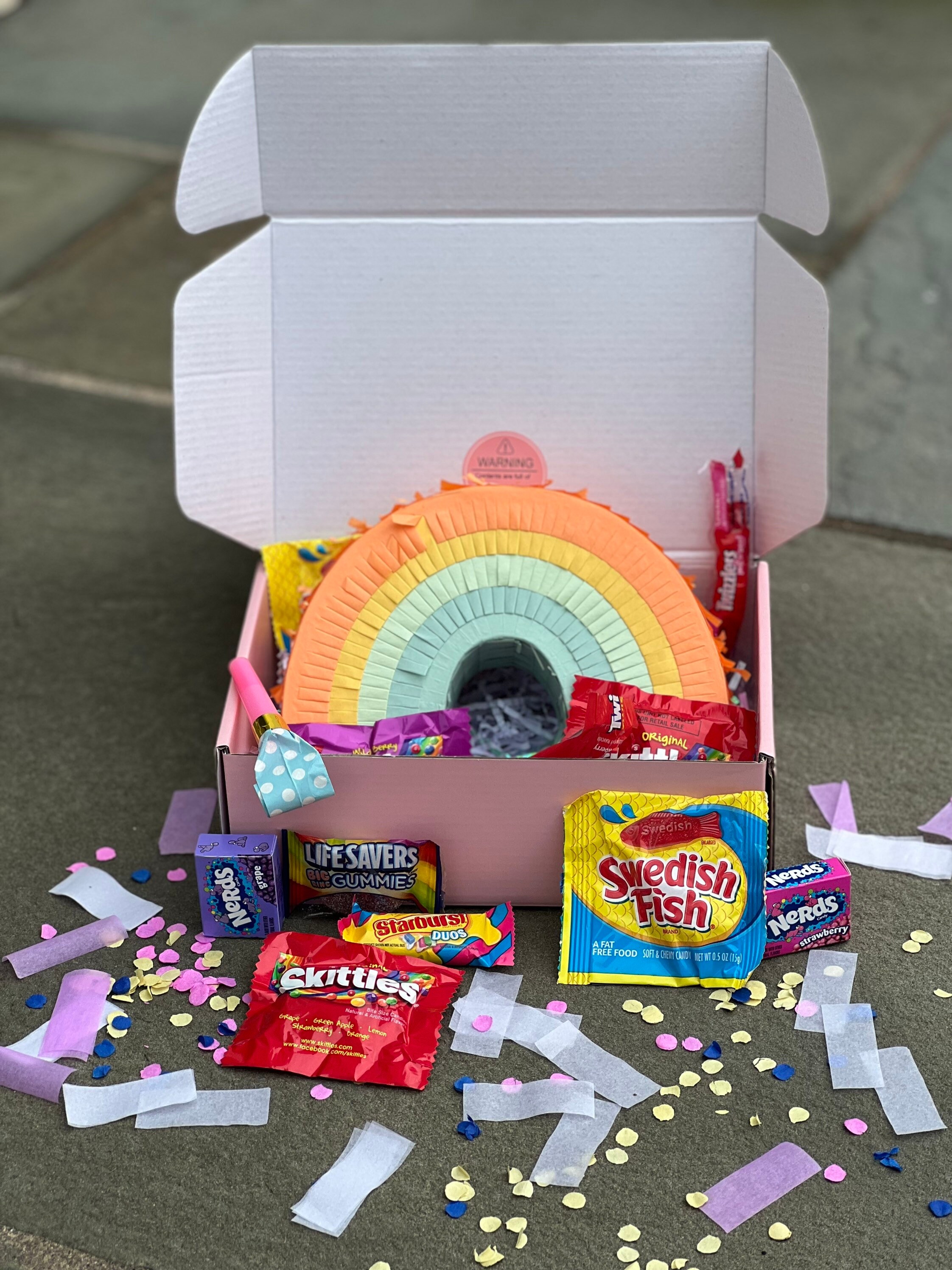 Mini Rainbow Piñata FILLED With Candy, Happy Birthday Gift, Best Gift ...
