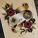 Nintendo Super Nes Traditional Tattoo Flash Print 11"x14" (other Sizes ...
