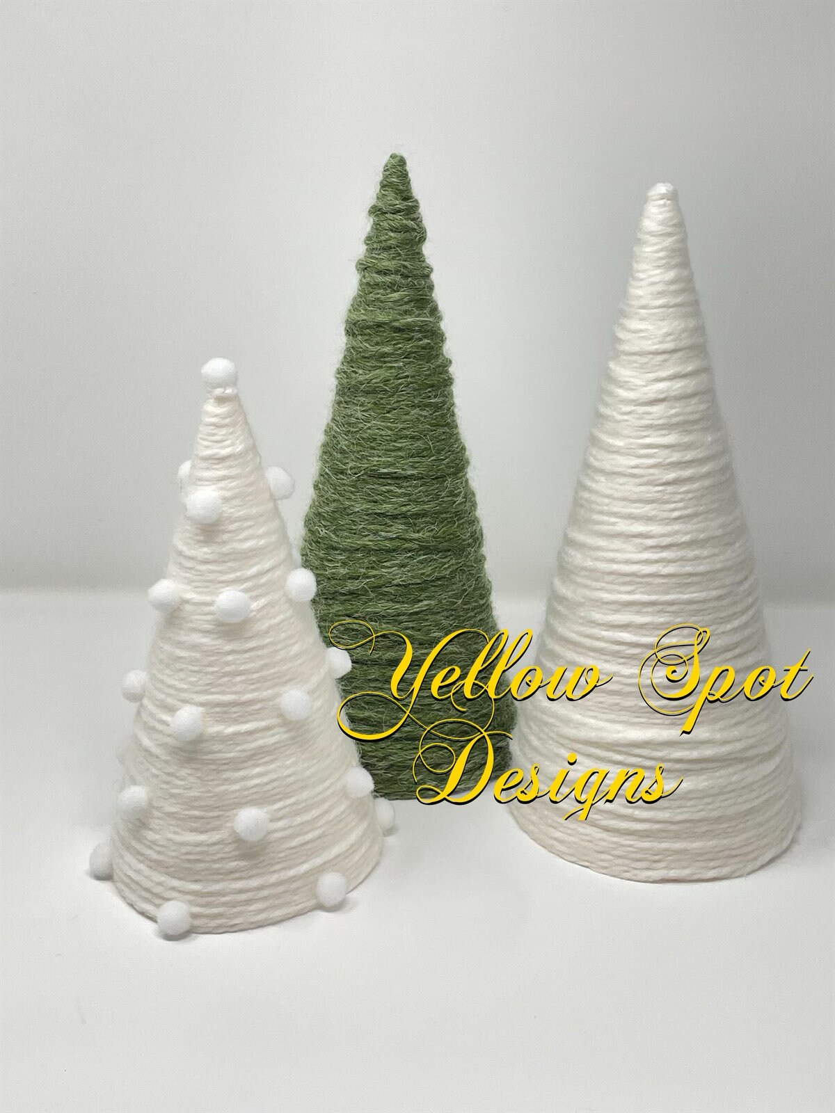 Holiday Yarn Tree Sets - Etsy