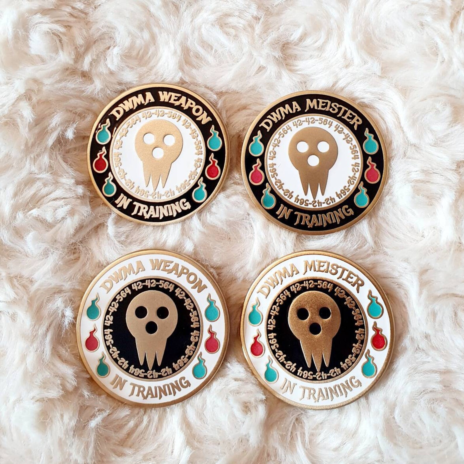 DWMA Weapon and Meister in Training Enamel Pins Soul Eater - Etsy