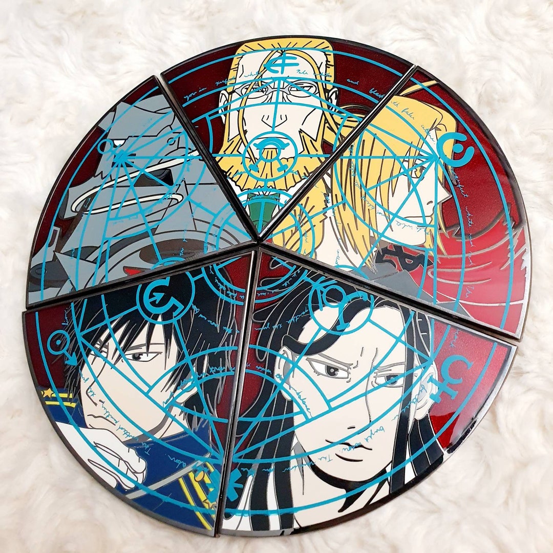 FMA Transmutation Circle Enamel Pins Full Color LE50 Fullmetal ...