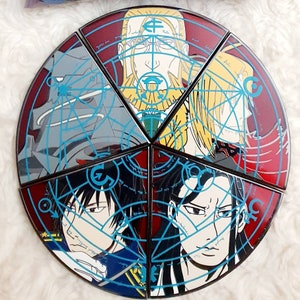 FMA Transmutation Circle Enamel Pins Full Color LE50 Fullmetal ...
