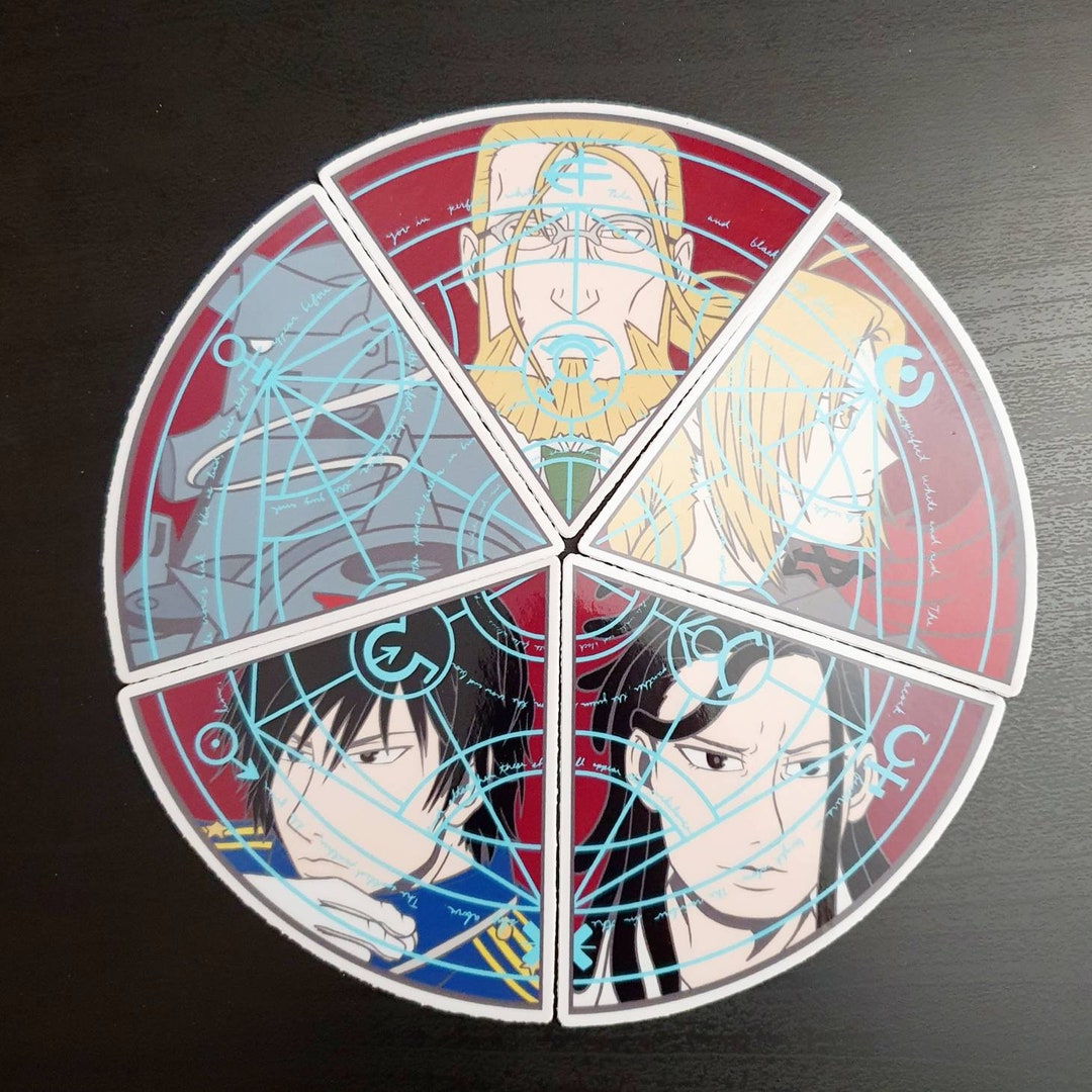 CLEARANCE** FMA Transmutation Circle Vinyl Stickers Fullmetal Alchemist ...