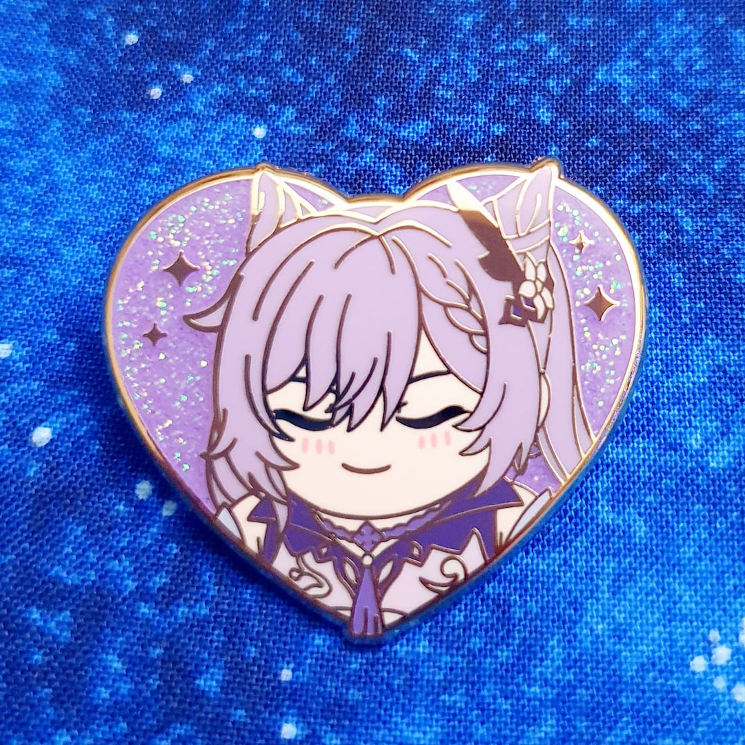 Keqing Enamel Pin Genshin Impact Liyue Mochis of Teyvat - Etsy