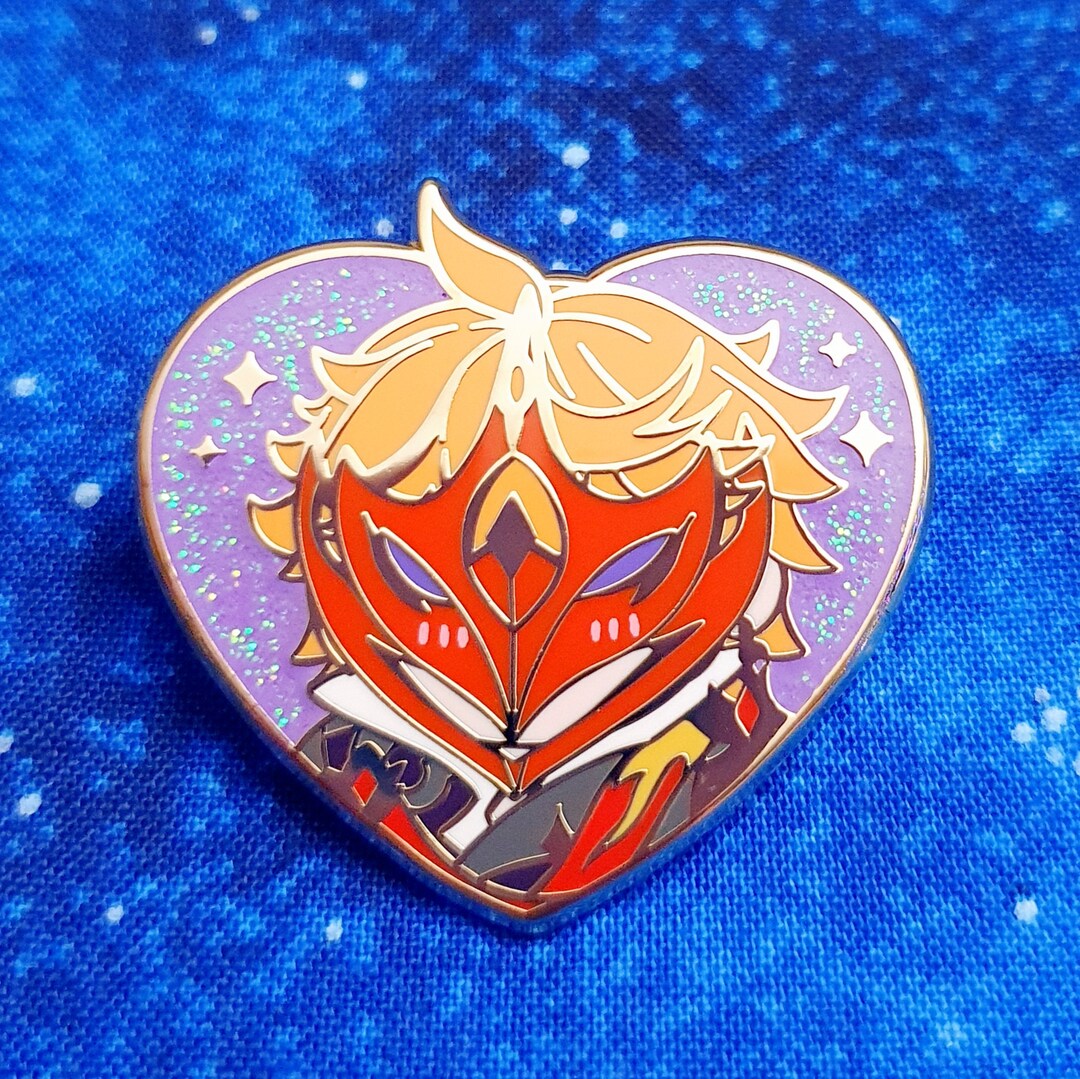 Delusion Tartaglia Childe Enamel Pin Genshin Impact Liyue Mochis of ...