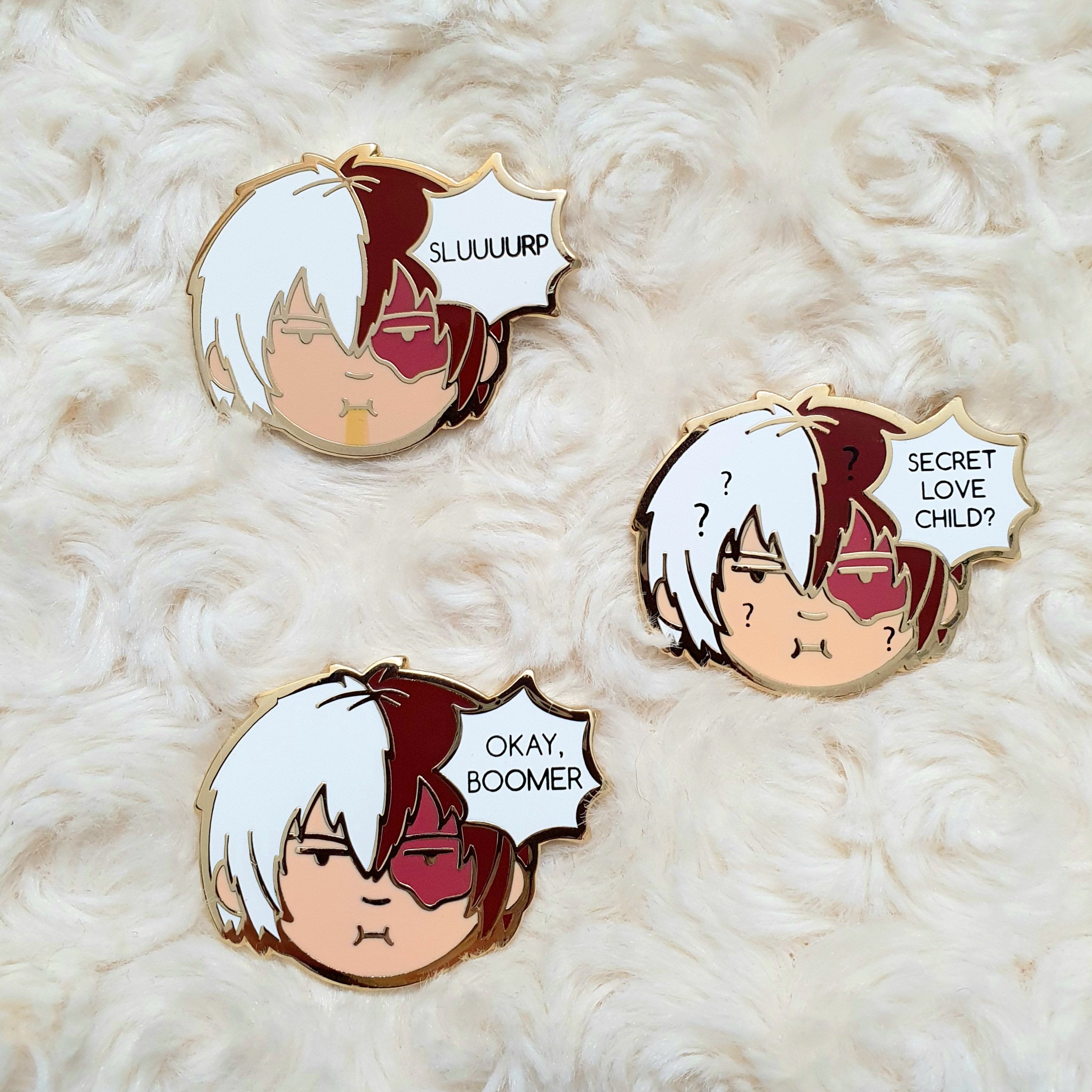 Sassy Todoroki Shouto Enamel Pins | Etsy