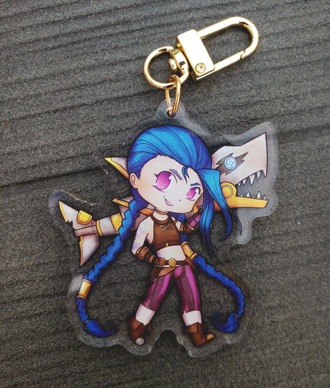2.5" Arcane Jinx Double Sided Acrylic Keychain | League of Legends ...