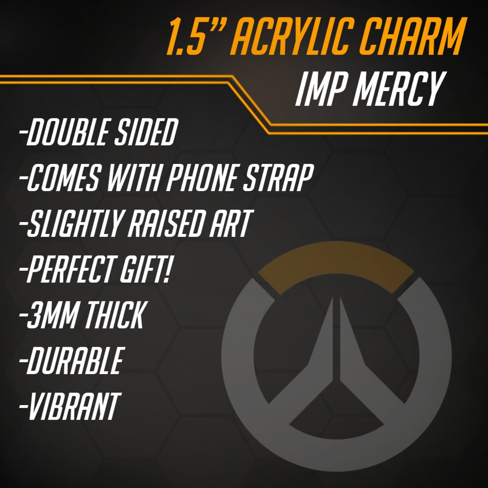 Imp Mercy 1.5" Double-sided Acrylic Charm - Etsy