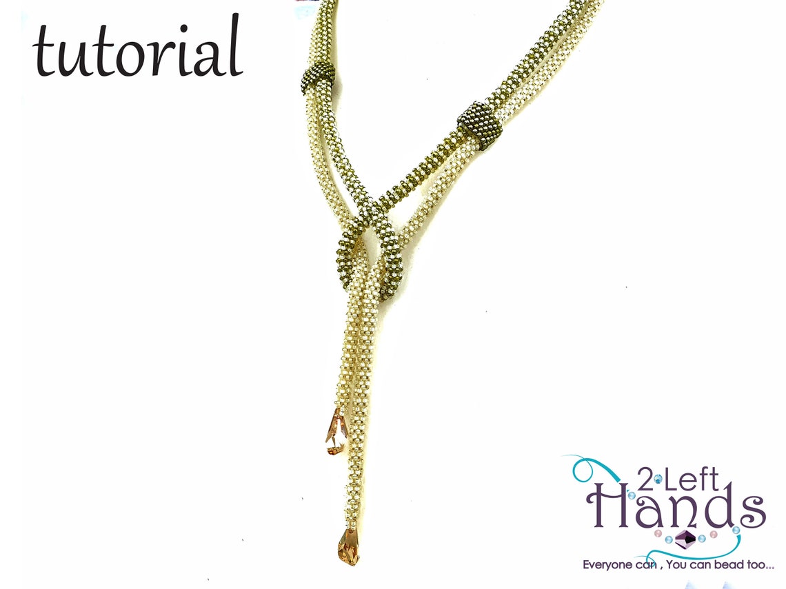 Tutorial Beaded Lariat, Necklace Beaded Tutorial, Beading Patterns Pdf ...
