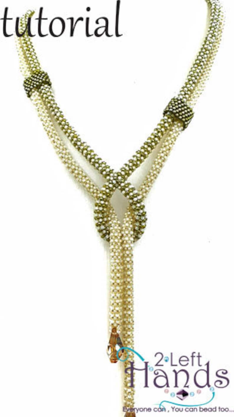 Tutorial Beaded Lariat, Necklace Beaded Tutorial, Beading Patterns Pdf ...