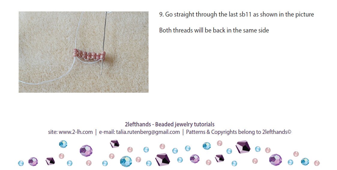 Tutorial Beaded Lariat, Necklace Beaded Tutorial, Beading Patterns Pdf, Beadweaving Patterns ...