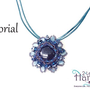 Beaded Netting Tutorial, Beaded Pendant Tutorial, Beading Tutorial ...