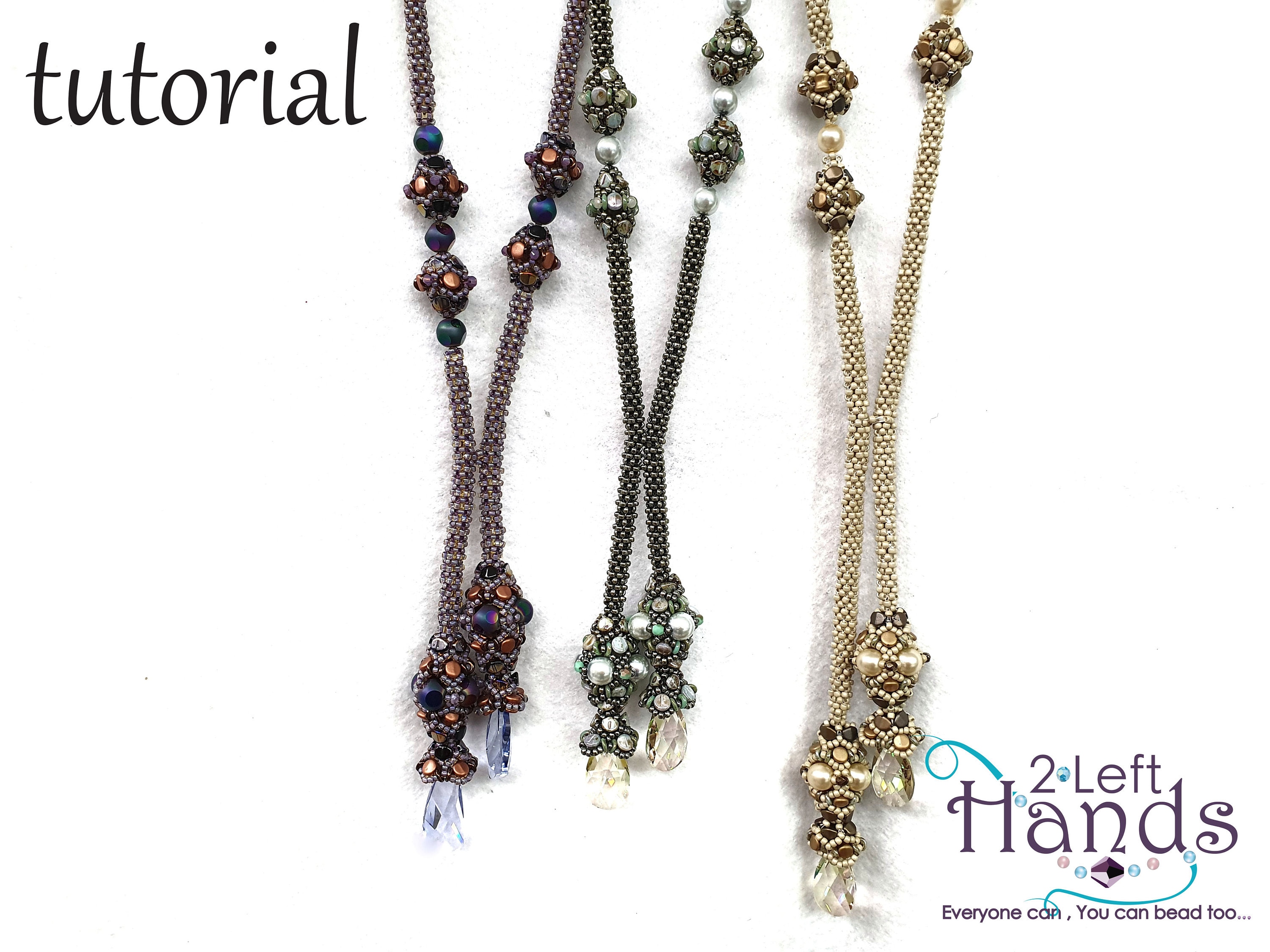 CRAW Tutorial Beaded Lariat, Necklace Beaded Tutorial, Beading Patterns ...