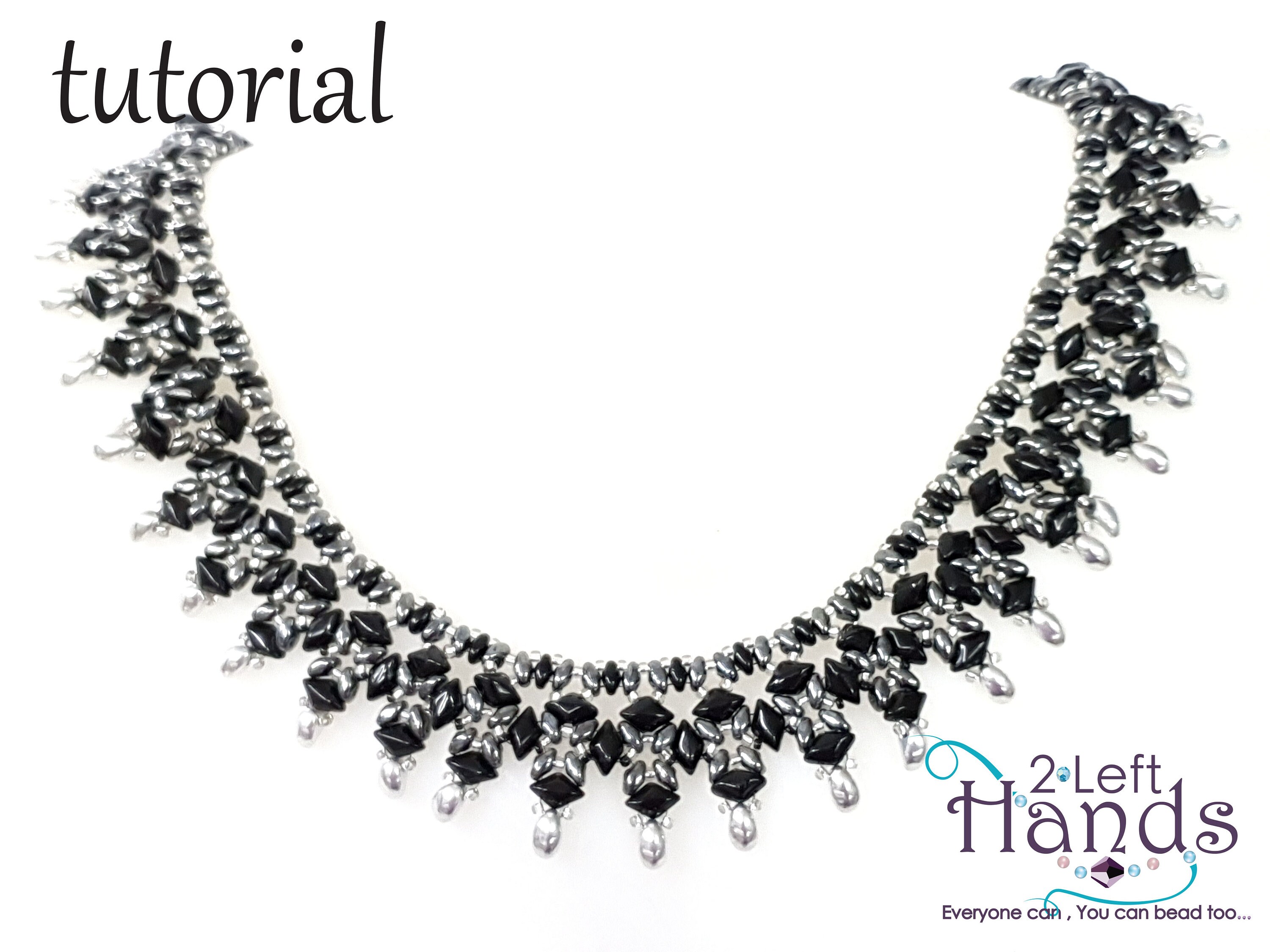 Right Angle Weave Necklace Tutorial Beading Pattern Beaded - Etsy