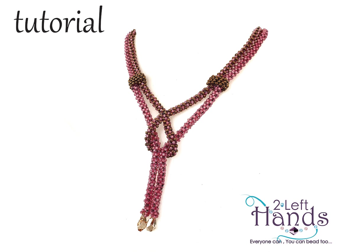 Tutorial Beaded Lariat, Necklace Beaded Tutorial, Beading Patterns Pdf ...