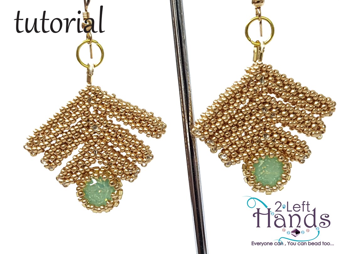 Right Angle Weave Earrings Tutorial, Beading Patterns, CRAW Earrings ...