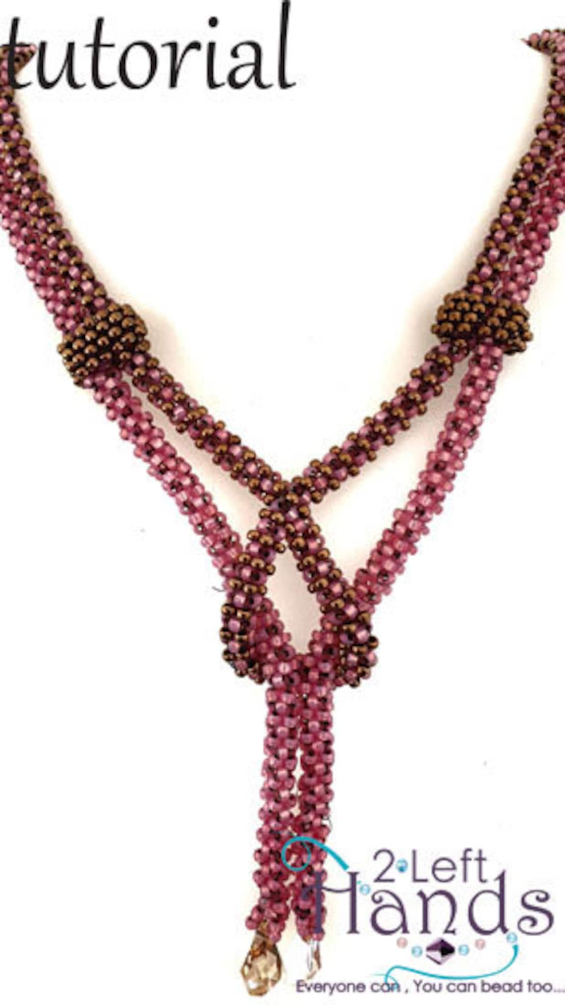 Tutorial Beaded Lariat, Necklace Beaded Tutorial, Beading Patterns Pdf ...