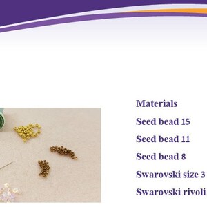 Right Angle Weave Earring Tutorial, Beading Patterns, Beadwoven Earring ...