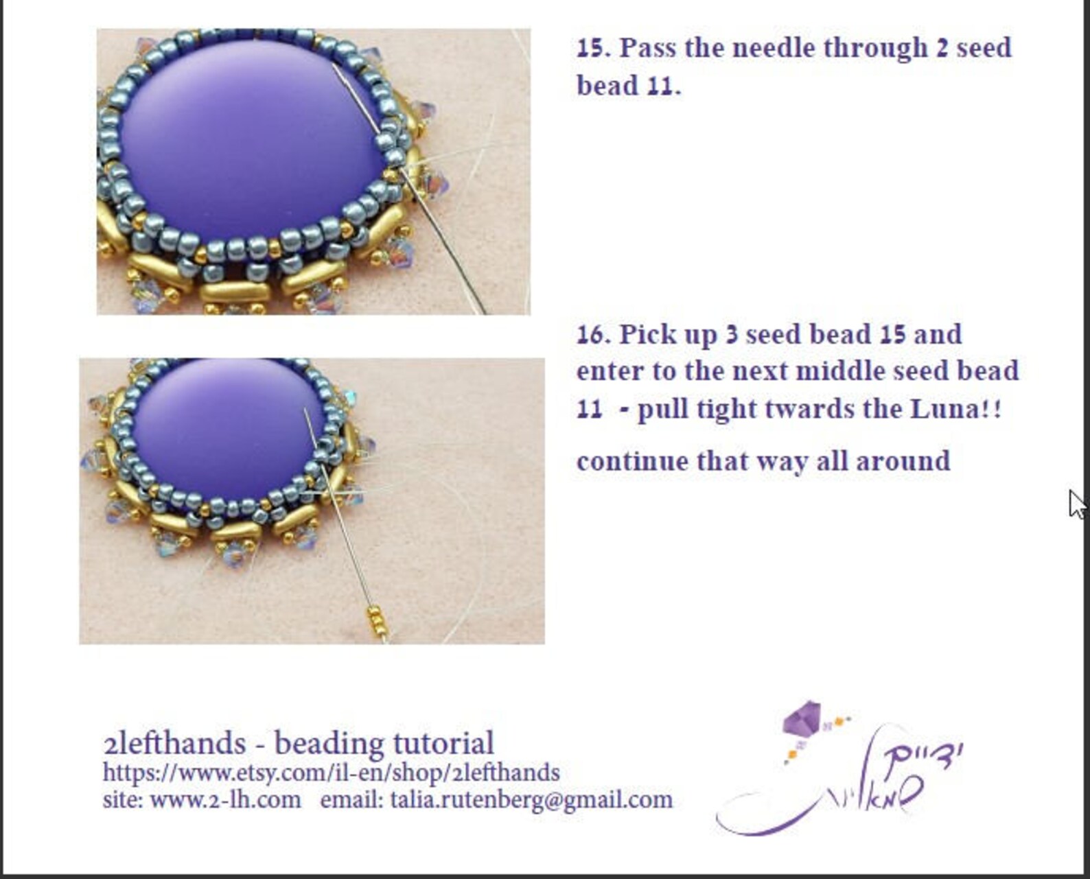 Beading Tutorial,bead Weaving Patterns, Beading Patterns Instructions ...
