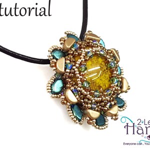 Beaded Netting Tutorial, Beaded Pendant Tutorial, Beading Tutorial ...