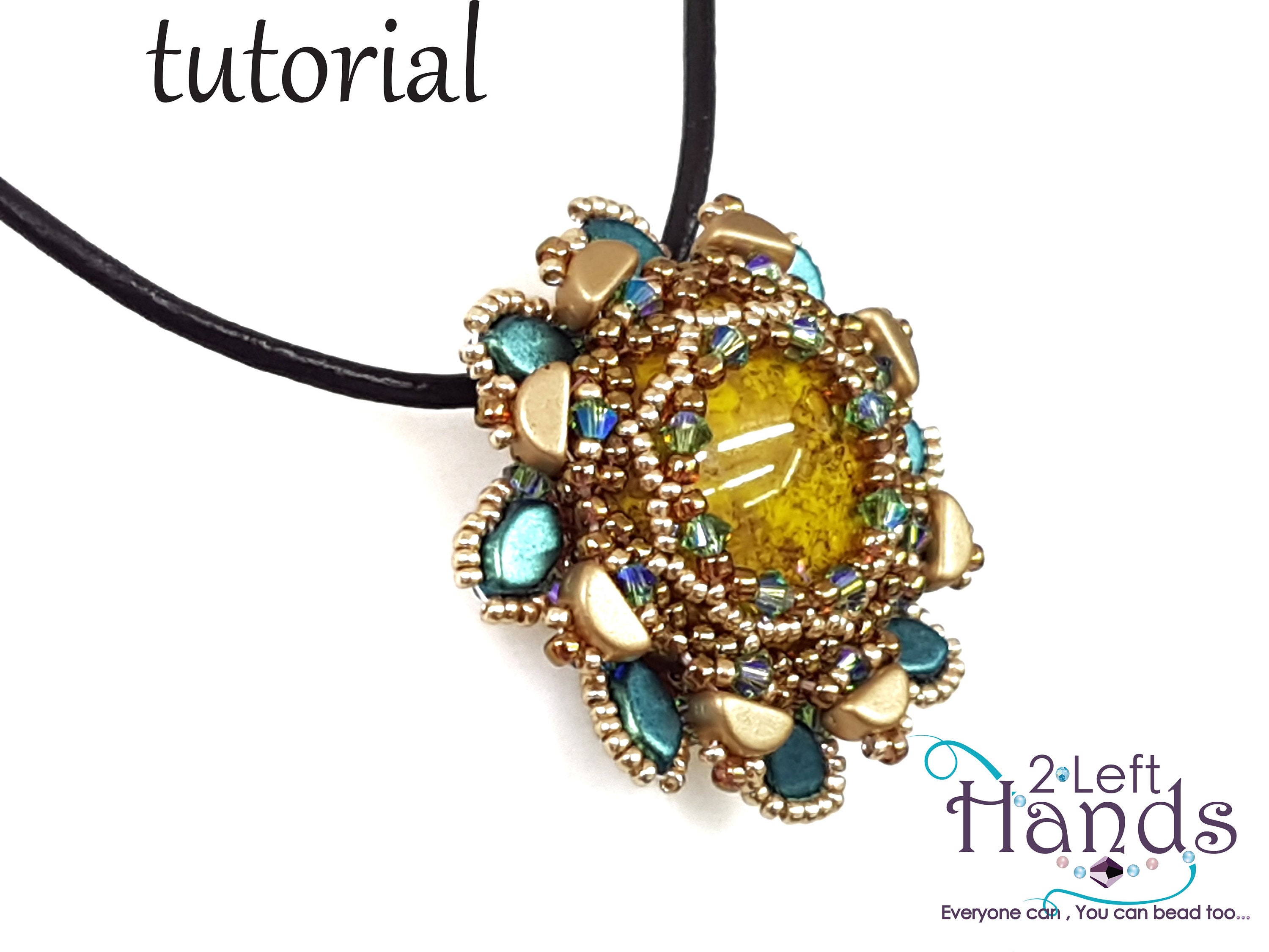 Beaded Netting Tutorial, Beaded Pendant Tutorial, Beading Tutorial ...