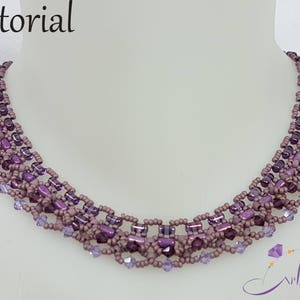 Netting Necklace, Beaded Necklace Tutorial, Step by Step Necklace ...