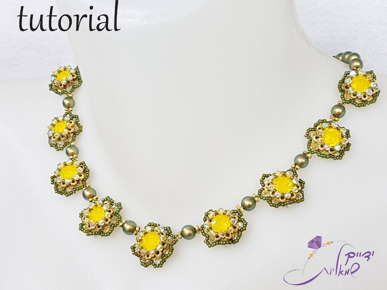 Right Angle Weave Necklace Tutorial, Beading Patterns, Beadwoven ...