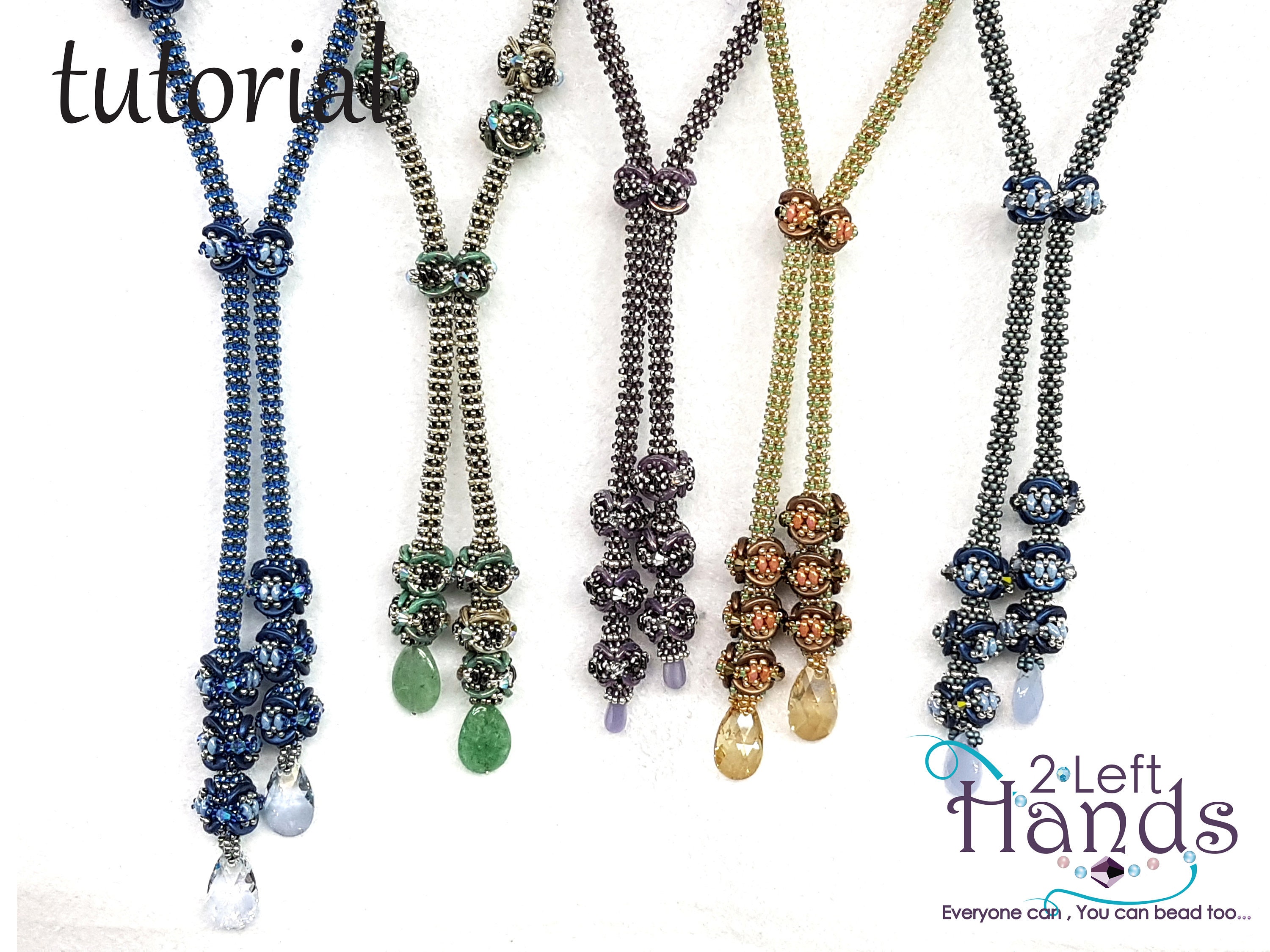 Tutorial Beaded Lariat Necklace Beaded Tutorial Beading - Etsy Australia