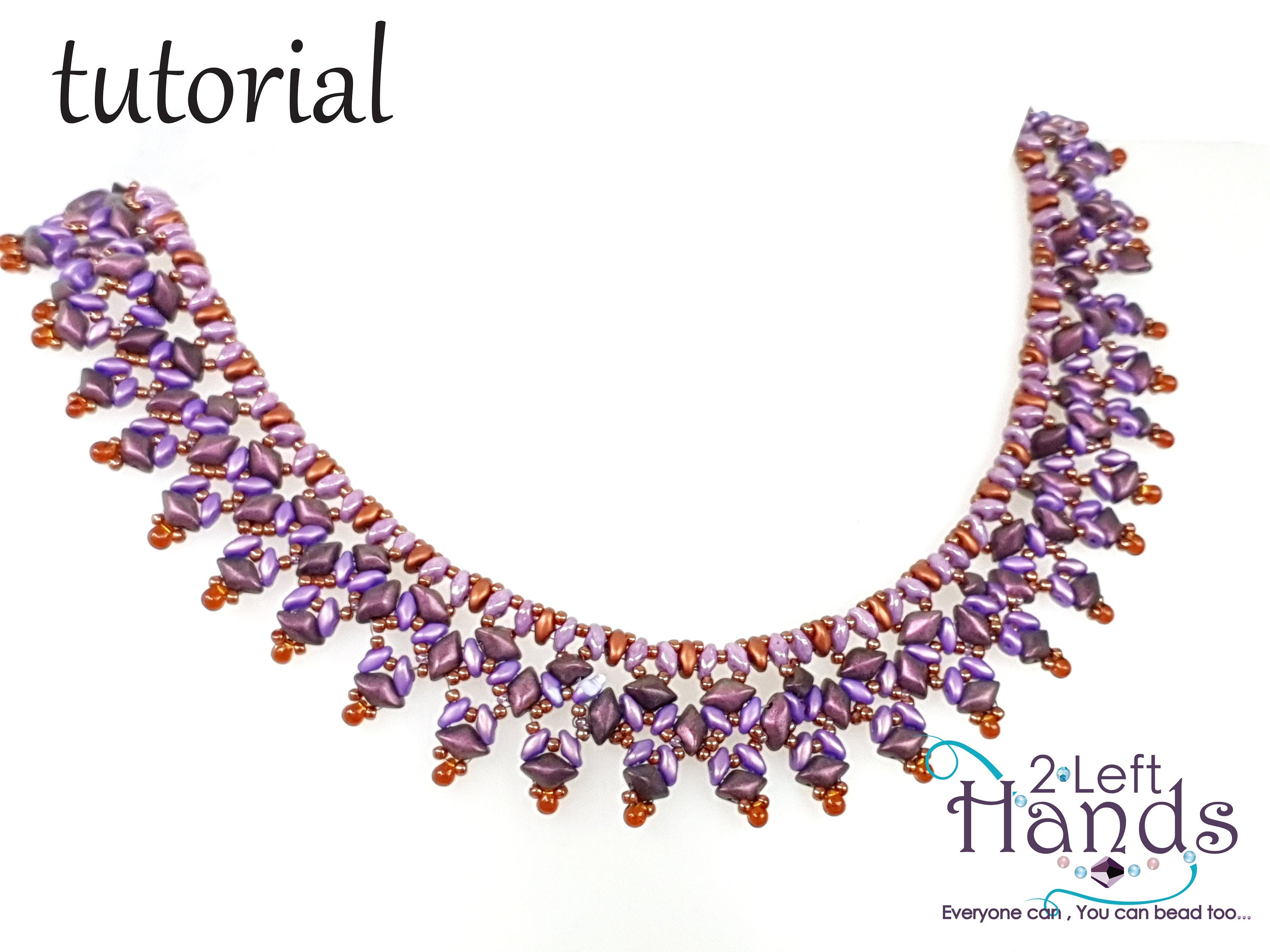 Right Angle Weave Necklace Tutorial Beading Pattern Beaded - Etsy