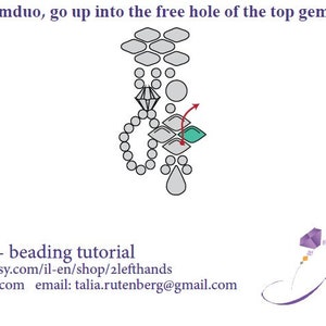 Beaded Netting Patterns, Beaded Necklace Tutorial, Step by Step Pattern ...