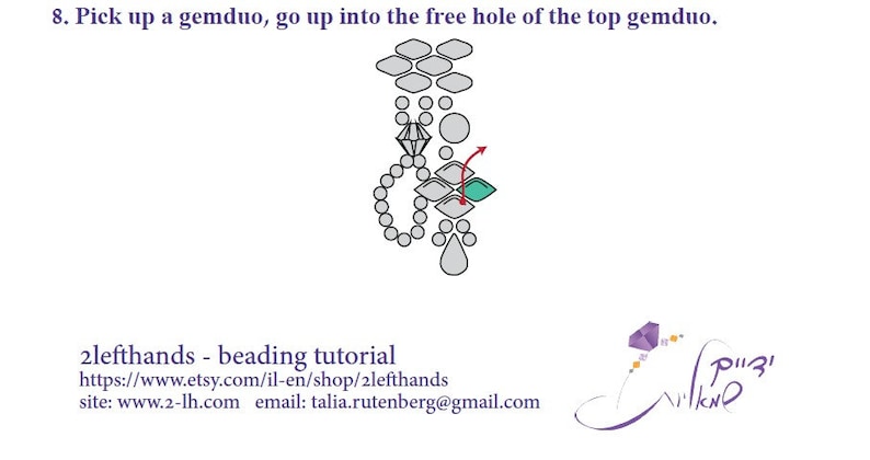 Beaded Netting Patterns, Beaded Necklace Tutorial, Step by Step Pattern ...