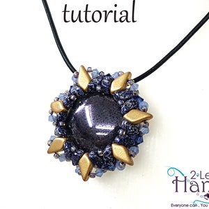 Netting Tutorial Beaded Pendant Tutorial Netting Pendant Beading ...