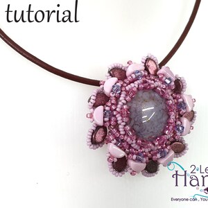 Beaded Netting Tutorial, Beaded Pendant Tutorial, Beading Tutorial ...