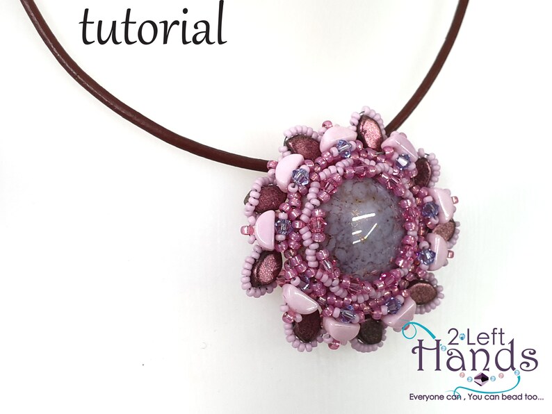 Beaded Netting Tutorial, Beaded Pendant Tutorial, Beading Tutorial ...