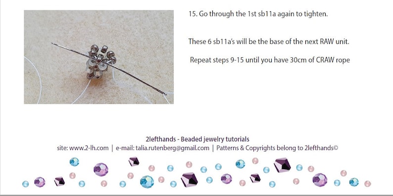 Tutorial Beaded Lariat, Necklace Beaded Tutorial, Beading Patterns Pdf, Beadweaving Patterns ...