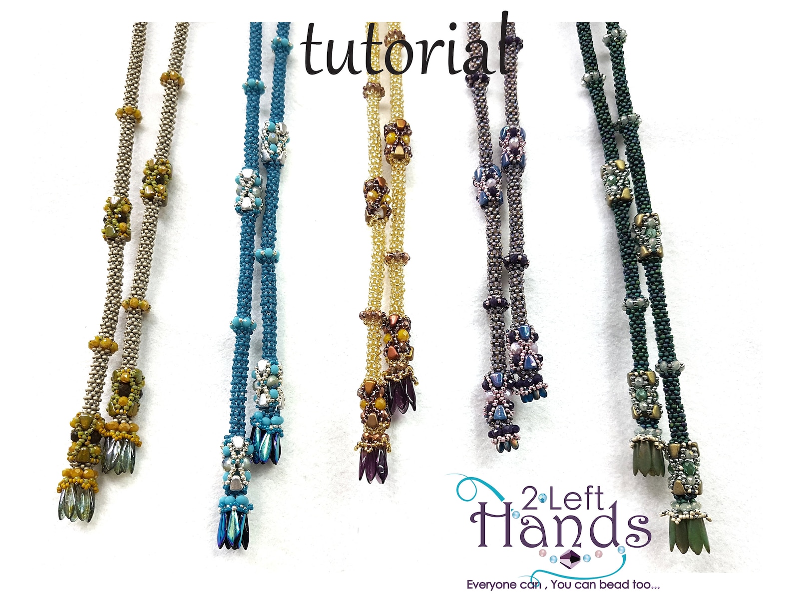 Tutorial Beaded Lariat, Necklace Beaded Tutorial, Beading Patterns Pdf ...