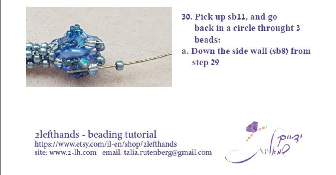 Beading Tutorial Bead Weaving Pattern Necklace Pattern Bead - Etsy