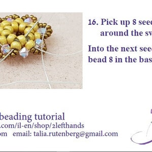 Right Angle Weave Earring Tutorial, Beading Patterns, Beadwoven Earring ...