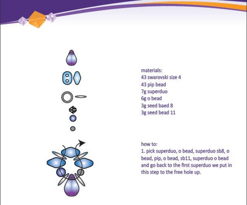 Beadweaving Instructions Jewellery, Jewellery Tutorial, Beading Pattern ...