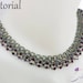 Netting Necklace, Beaded Necklace Tutorial, Step by Step Necklace ...