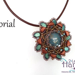 Beaded Netting Tutorial, Beaded Pendant Tutorial, Beading Tutorial ...