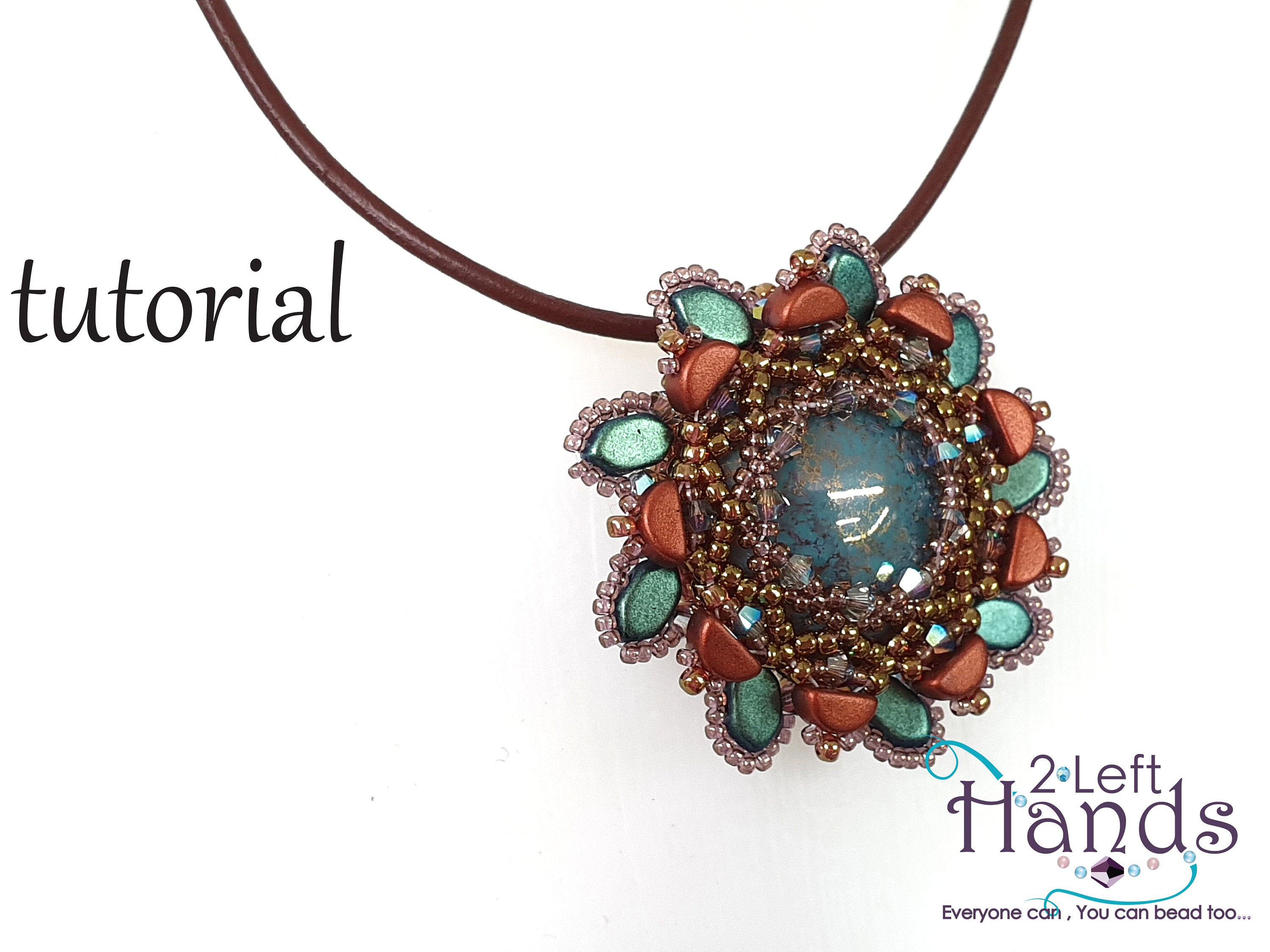 Beaded Netting Tutorial, Beaded Pendant Tutorial, Beading Tutorial ...