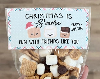 Christmas Favor Tags, Christmas Treat Tags, Holiday Treats for ...