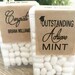 Mint Graduation Favor Labels, Graduation Favors, Mint Party Favors ...