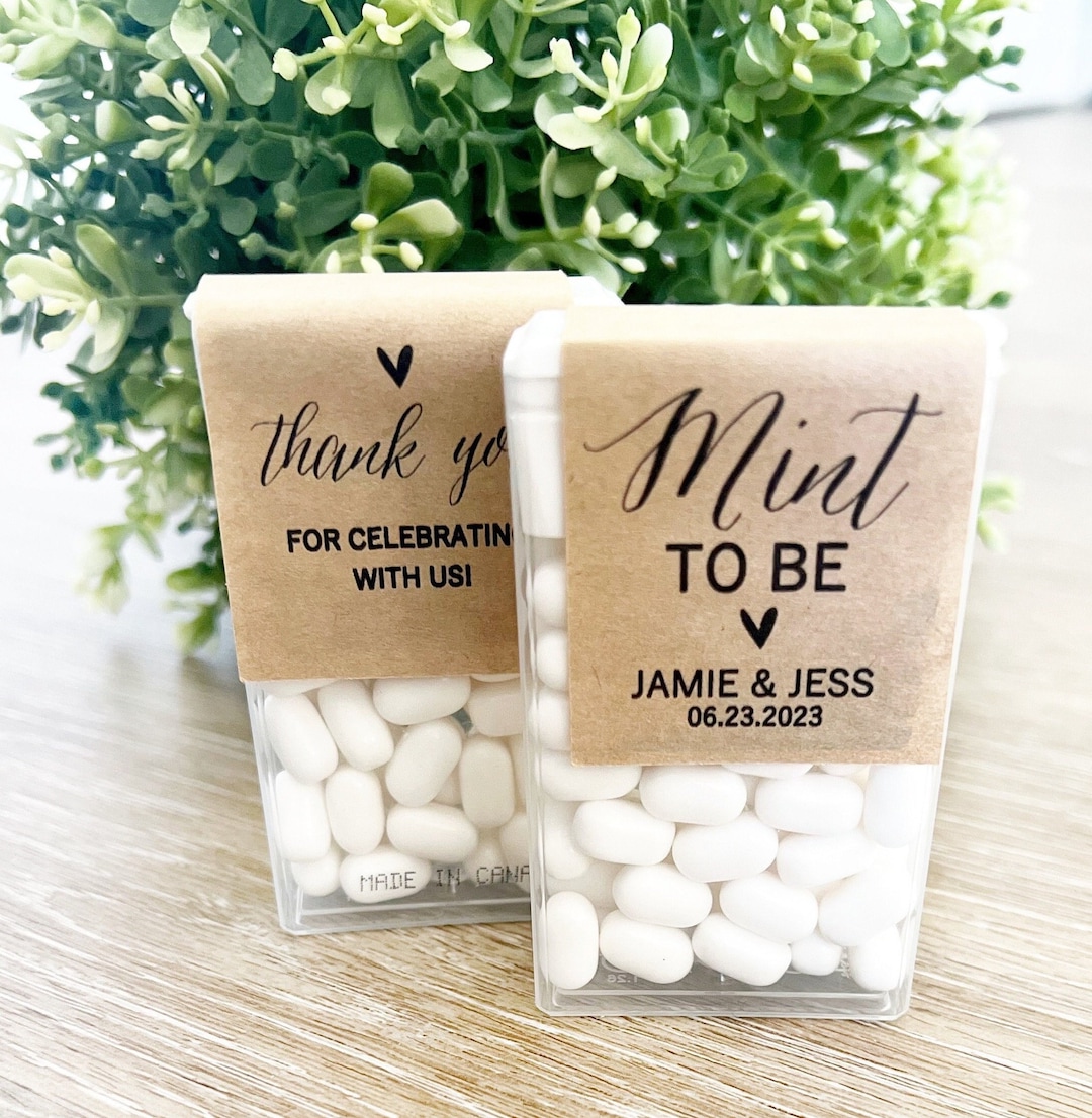 Mint Wedding Favor Labels, Wedding Favors, Mint to Be Stickers, Mint ...