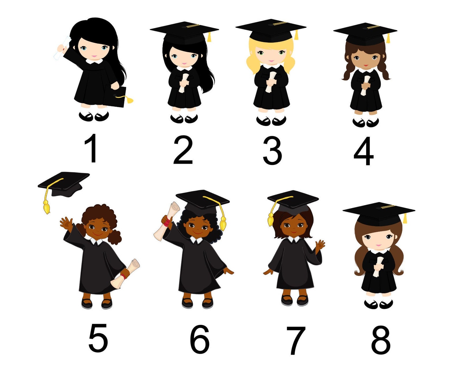 Graduation Favors, Graduation Sticker and Bags, Graduation Treat Bags ...