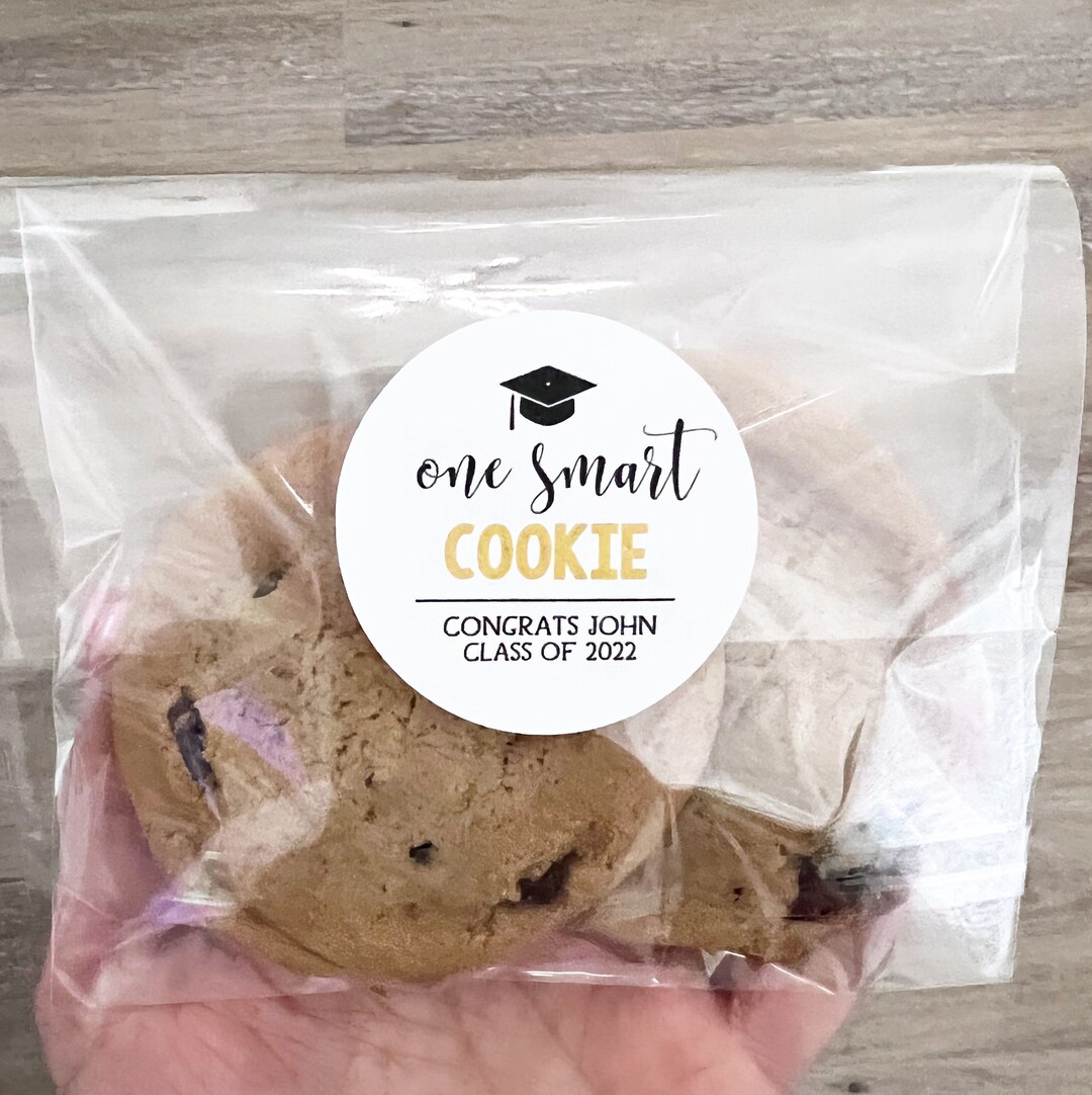 One Smart Cookie Label, Graduation Gift Labels, Graduation Gift Bags ...