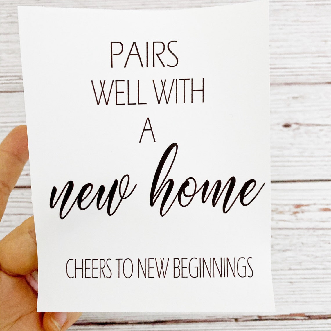Pairs Well With a New Home, House Warming Gift, New Home, Wine Labels ...